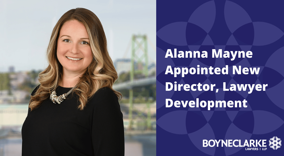 Alanna Mayne Appointed New Director, Lawyer Development - BOYNECLARKE